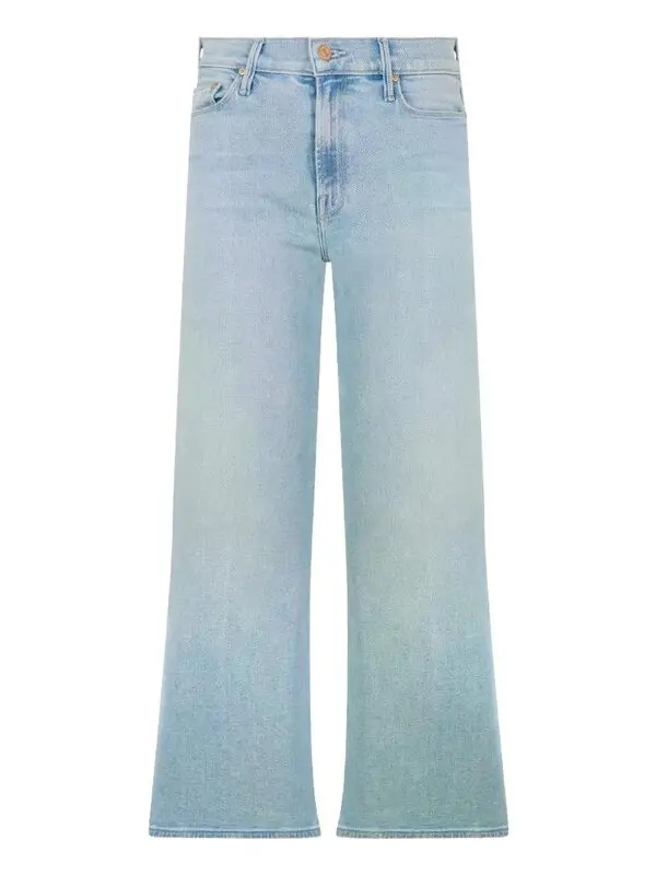 MOTHER Faded Wide-leg Jeans - Blue