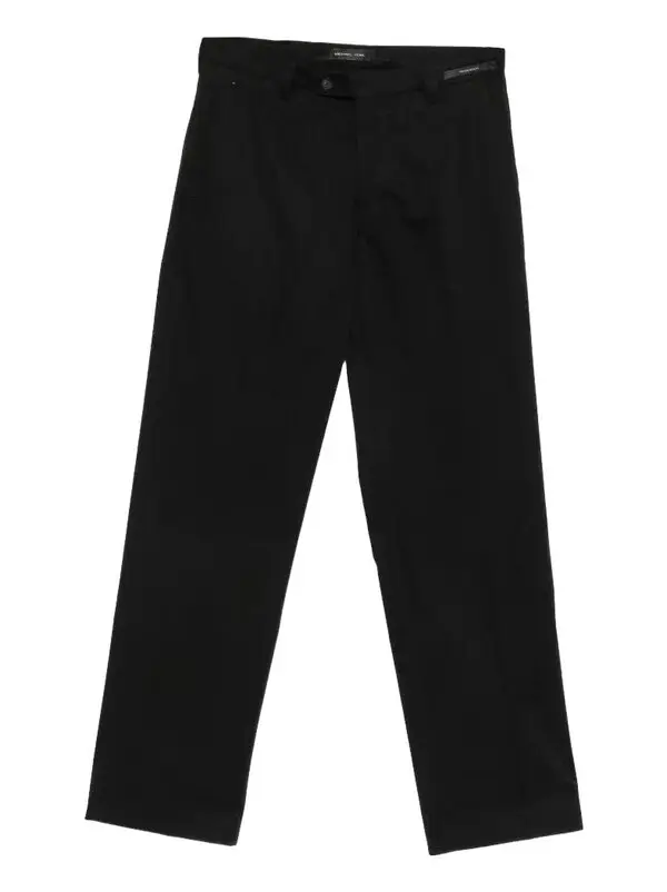 MICHAEL COAL Pressed Crease Trousers - Black