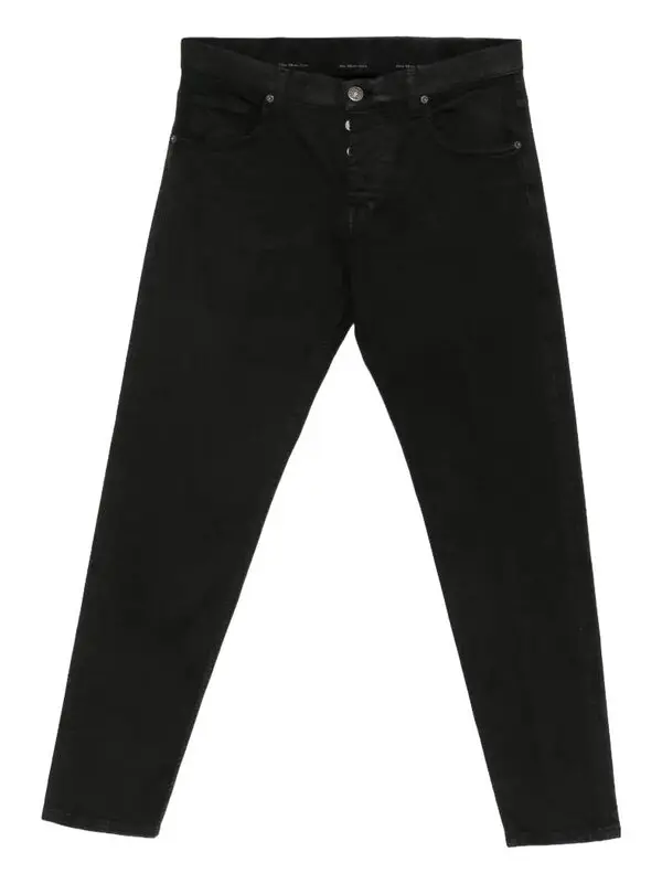 MICHAEL COAL Logo Patch Jeans - Black