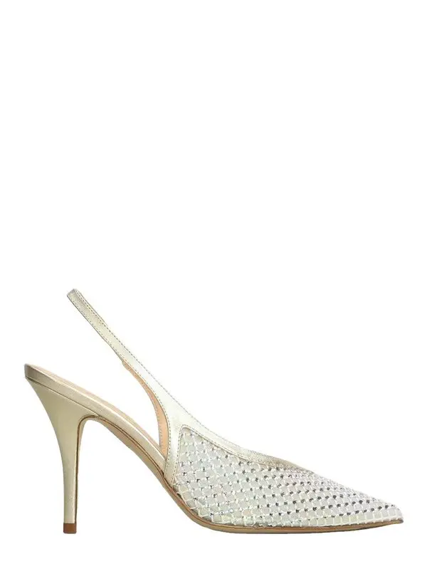 CHANTAL Crystal Embellished Slingback Stiletto Pumps - Gold