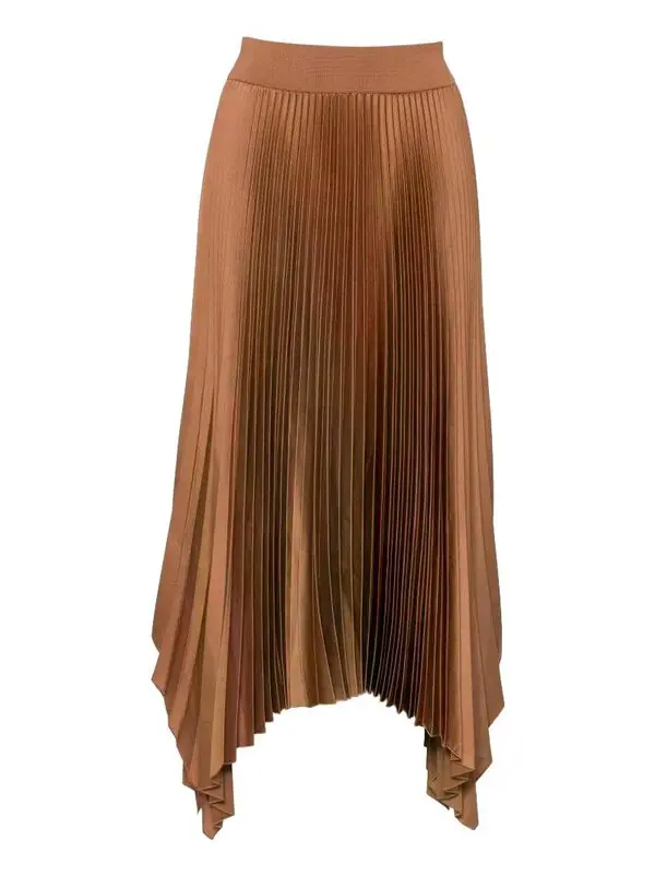 JOSEPH Ade Asymmetric Skirt - Brown