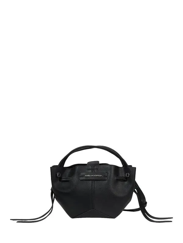 Karl Lagerfeld K/pierced Bucket Bag - Black