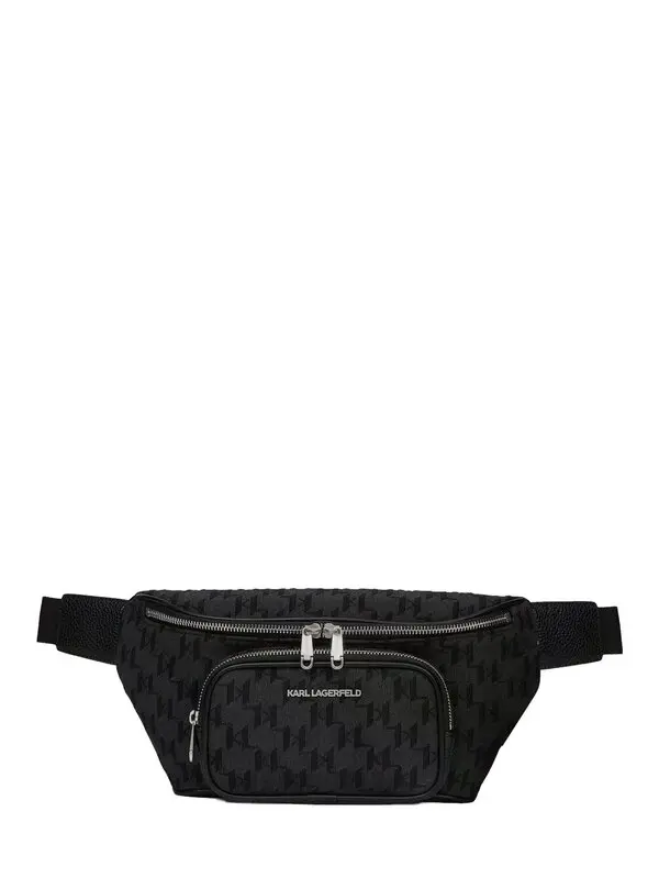 Karl Lagerfeld K/monogram Belt Bag - Black