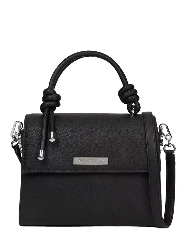 Karl Lagerfeld Ikon Pebble Knots Crossbody Bag - Black