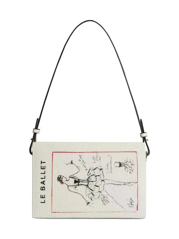 Karl Lagerfeld K/soiree Book-print Clutch Bag - Neutrals