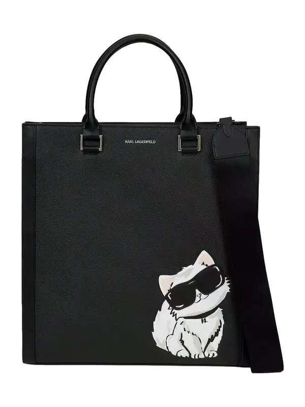 Karl Lagerfeld Ikon Choupette Tote Bag - Black