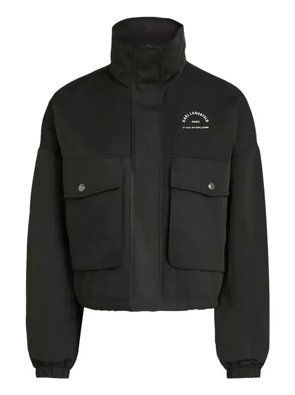 Karl Lagerfeld Rue St-guillaume Print Jacket - Black