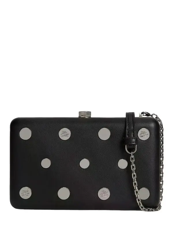 Karl Lagerfeld K/soiree Clutch With Stud Embellishments - Black