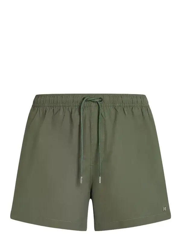 Karl Lagerfeld Logo Detail Swim Shorts - Green