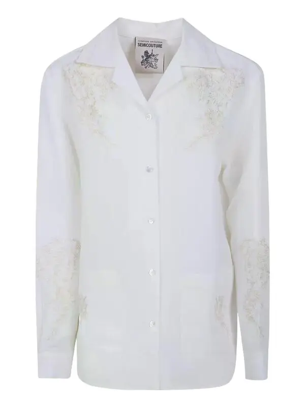 SEMICOUTURE Embroidered Shirt - White