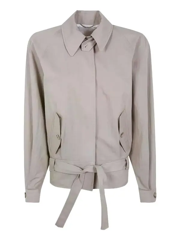 Magda Butrym Belted Raglan-sleeve Jacket - Neutrals