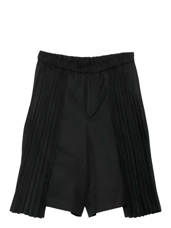 Comme Des Garçons Pleated Panel Trousers - Black