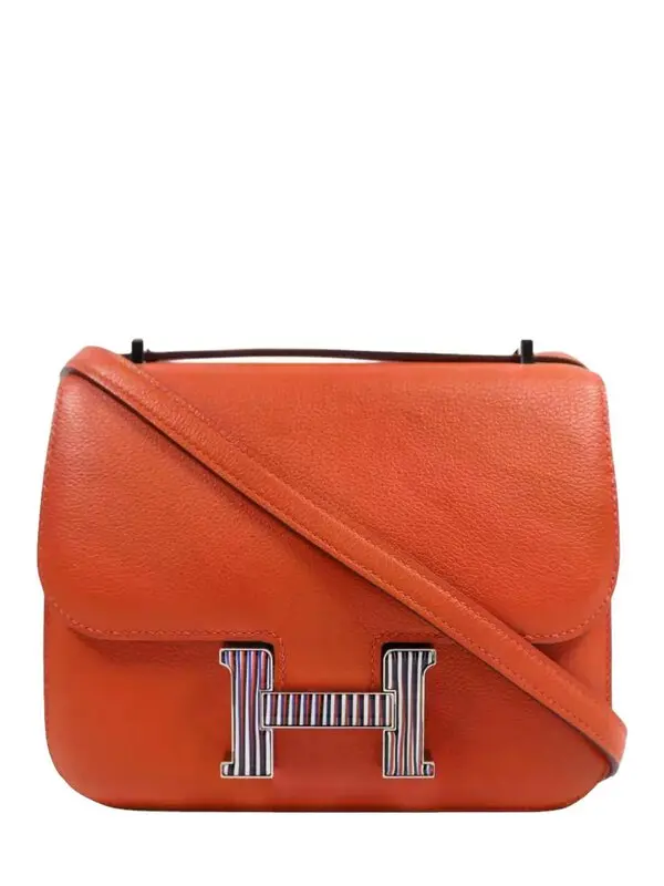 Hermès Mini Constance Shoulder Bag - Orange
