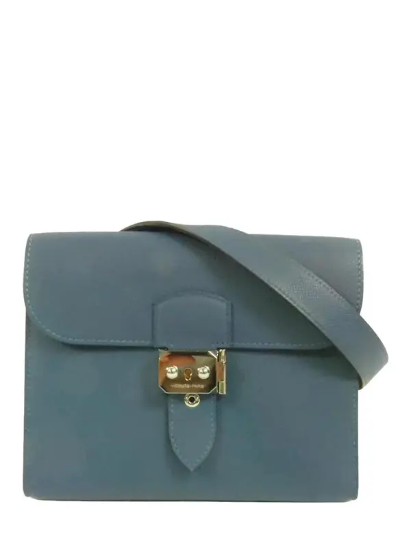 Hermès 2024 Sac A Depeches Shoulder Bag - Blue