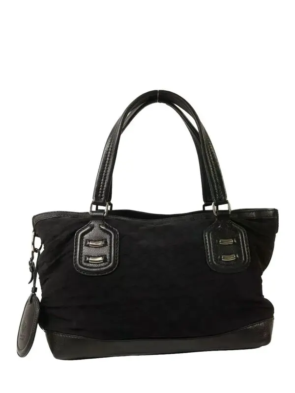 Gucci Gg Pattern Tote Bag - Black