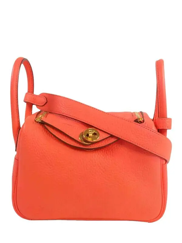 Hermès Mini Lindy Shoulder Bag - Orange