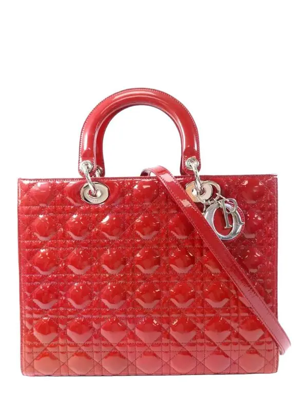 Dior Lady Tote Bag - Red