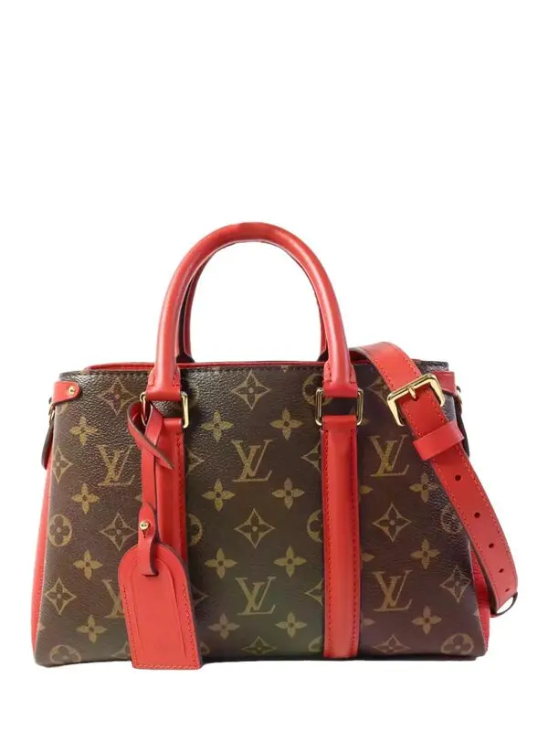 LOUIS VUITTON Monogram Canvas Soufflot Bb Handbag - Brown