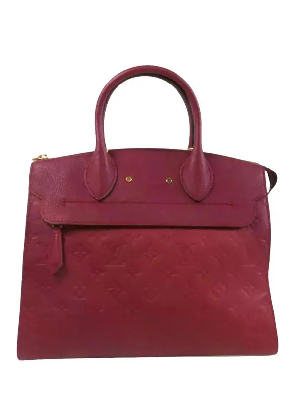 LOUIS VUITTON Pont Neuf Monogram Empreinte Handbag - Red
