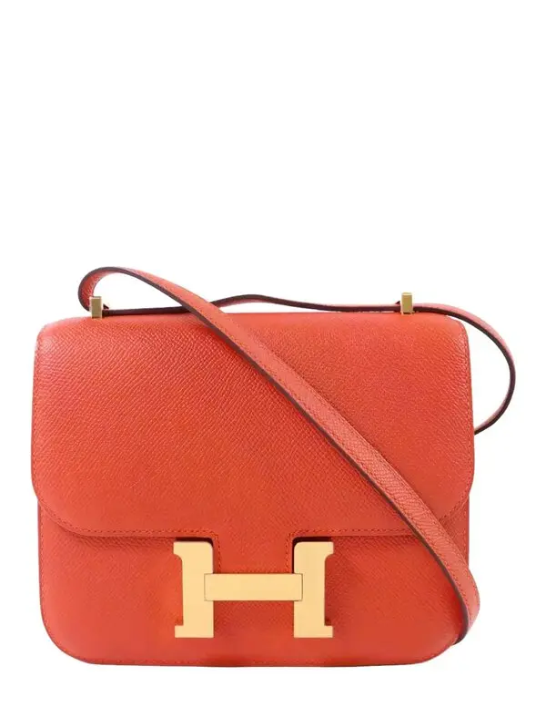 Hermès Mini Constance Shoulder Bag - Orange
