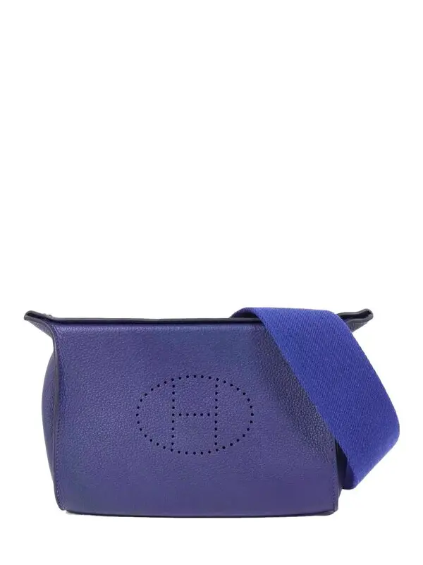 Hermès Videpoches Togo-leather Crossbody Bag - Blue