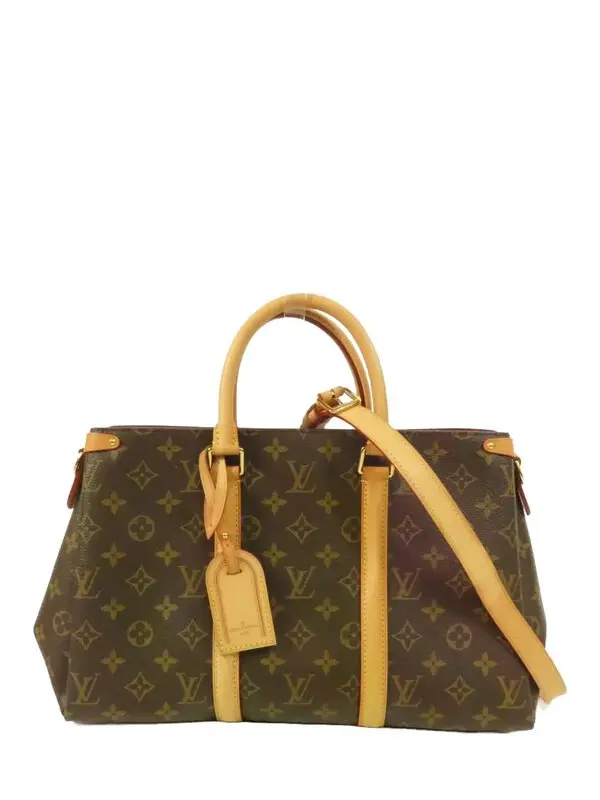 LOUIS VUITTON Monogram Soufflot Handbag - Brown