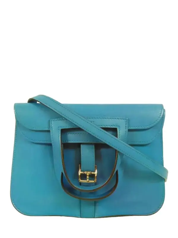 Hermès Mini Halzan Shoulder Bag - Blue