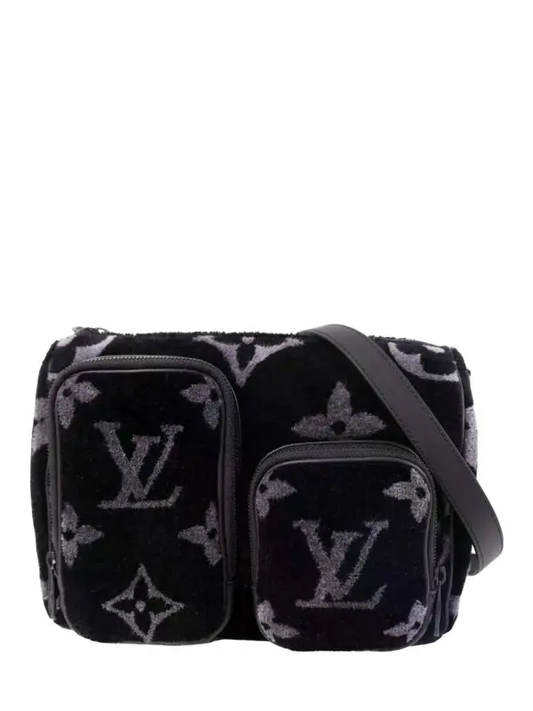 LOUIS VUITTON Speedy Multipocket Monogram Eclipse Shoulder Bag - Black