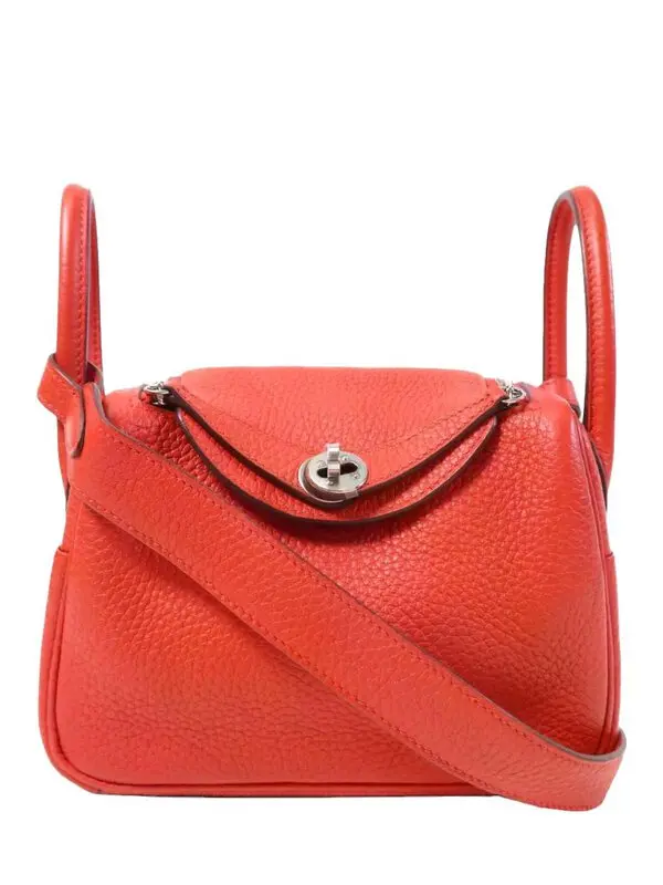 Hermès Mini Lindy Two-way Handbag - Red