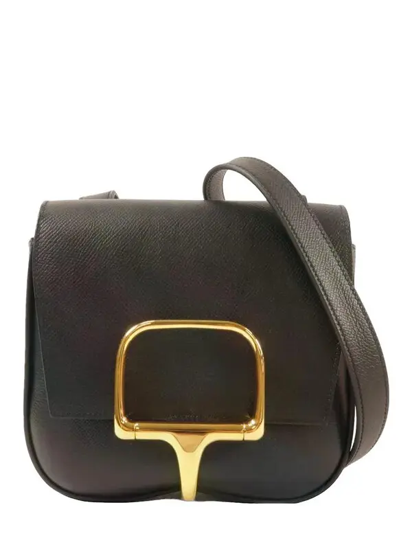 Hermès 2022 Della Epsom Cross Body Bag - Black