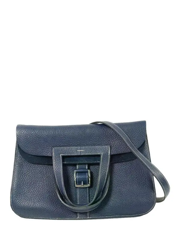 Hermès Halzan Shoulder Bag - Blue