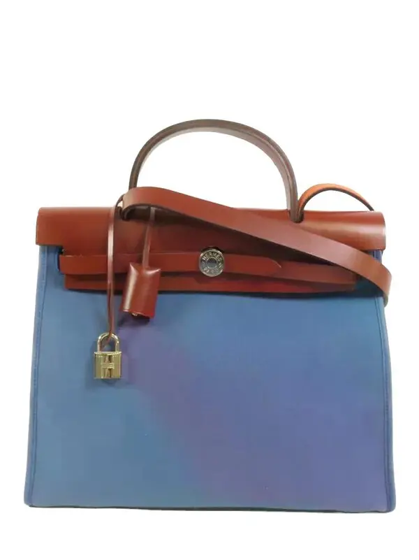 Hermès 1997 Herbag Pm Shoulder Bag - Blue