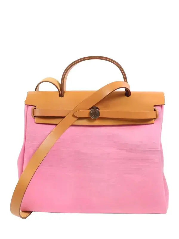 Hermès Herbag Zip 31 Satchel - Pink