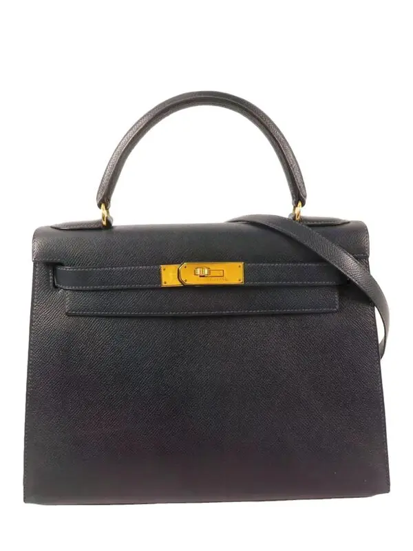 Hermès 28 Kelly Two-way Handbag - Blue