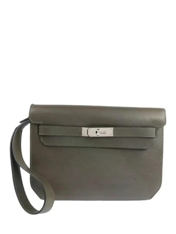 Hermès 25 Kelly Dépêches Clutch Bag - Grey