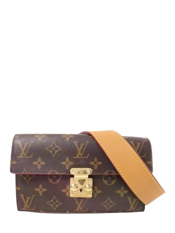 LOUIS VUITTON Monogram S Lock Belt Bag - Brown