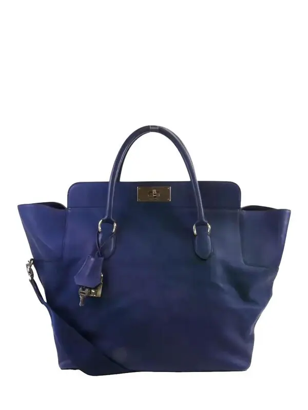 Hermès 33 Toolbox Tote Bag - Blue