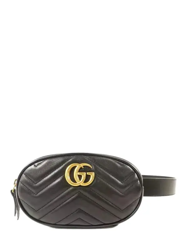 Gucci Gg Marmont Matelassé Belt Bag - Black