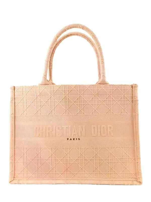 Dior Cannage Book Tote Bag - Pink