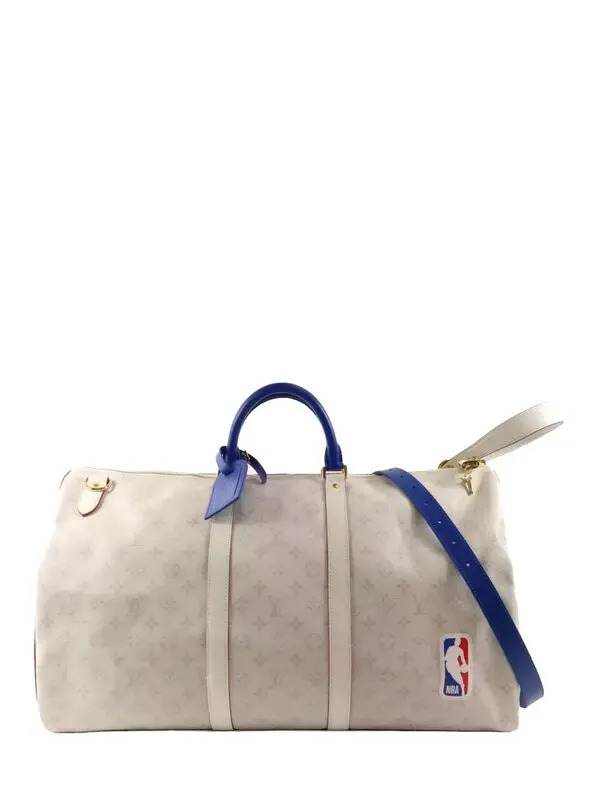 LOUIS VUITTON X Nba Keepall Bandoulière Luggage - Grey