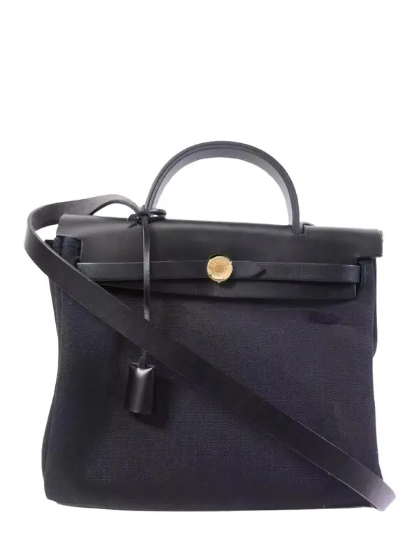 Hermès Herbag Zip Shoulder Bag - Black