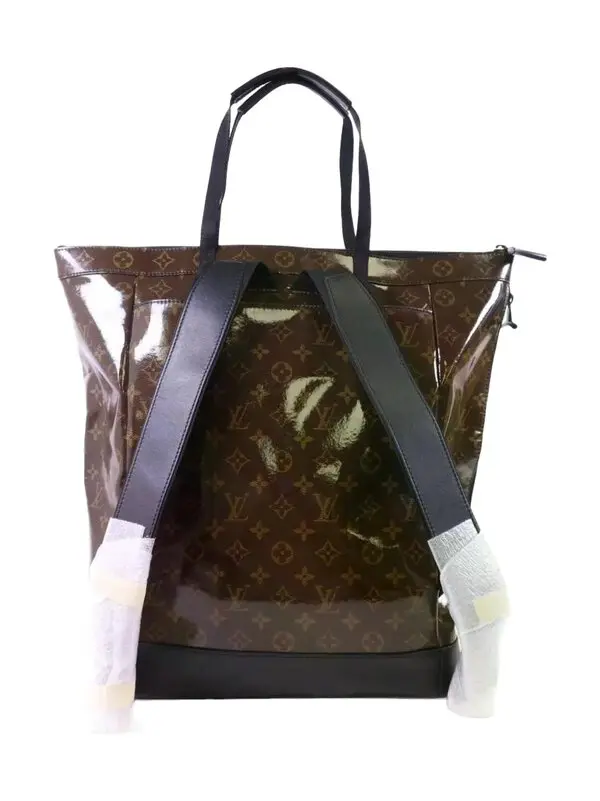 LOUIS VUITTON Monogram Glaze Canvas Backpack - Brown