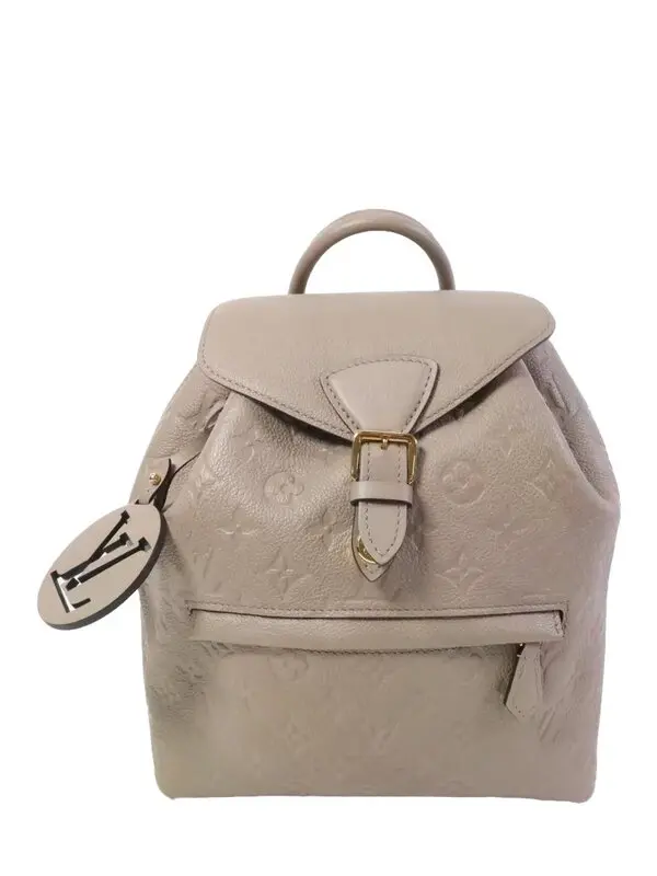 LOUIS VUITTON Montsouris Monogram Empreinte Backpack - Neutrals