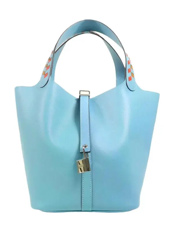 Hermès Picotin Mm Epsom Leather Tote Bag - Blue