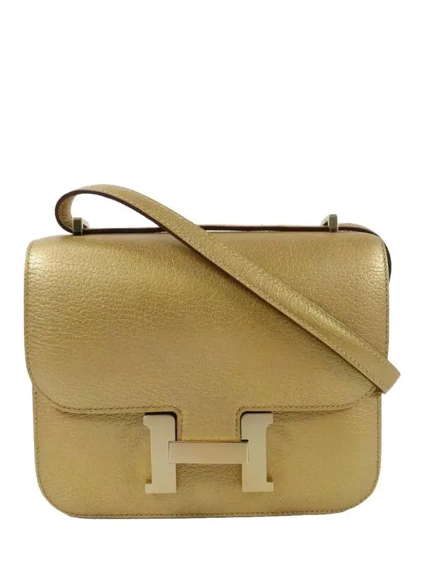 Hermès 2024 Mini Constance Crossbody Bag - Gold
