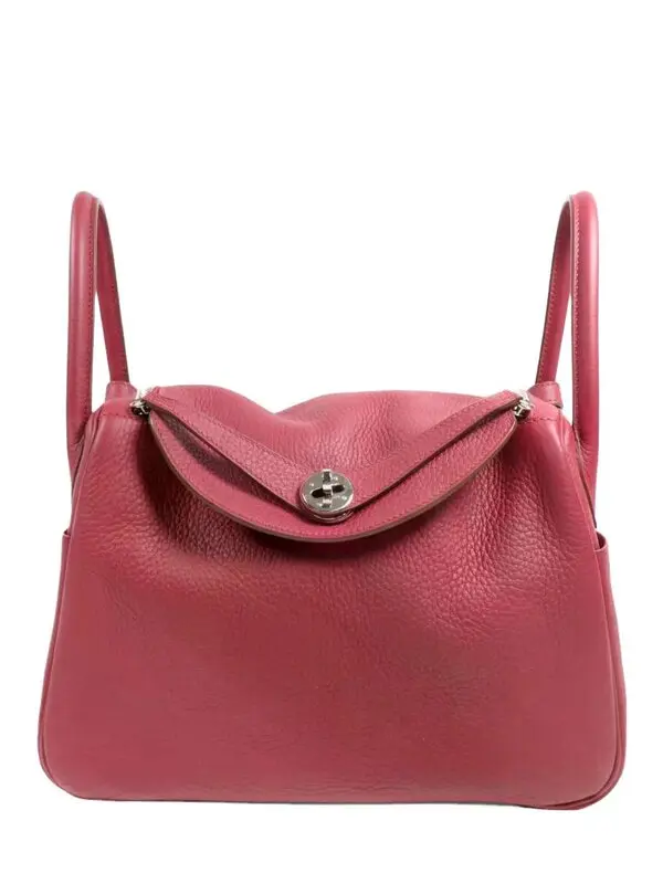Hermès Lindy Leather Tote Bag - Red