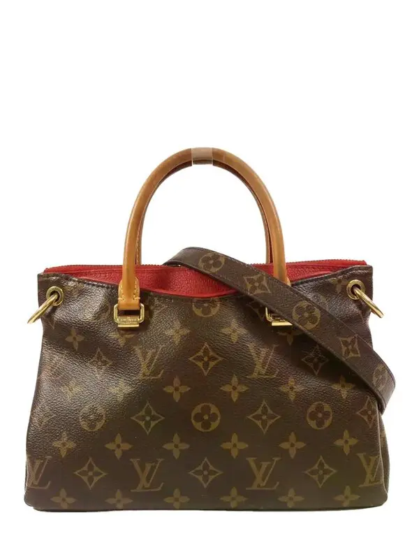 LOUIS VUITTON Monogram Pallas Tote Bag - Brown