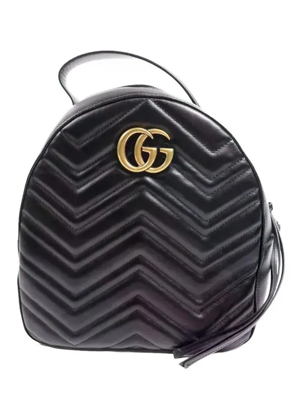 Gucci Gg Marmont Backpack - Black