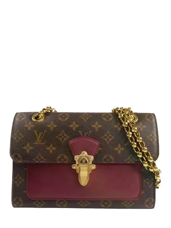 LOUIS VUITTON Victoire Monogram Shoulder Bag - Brown