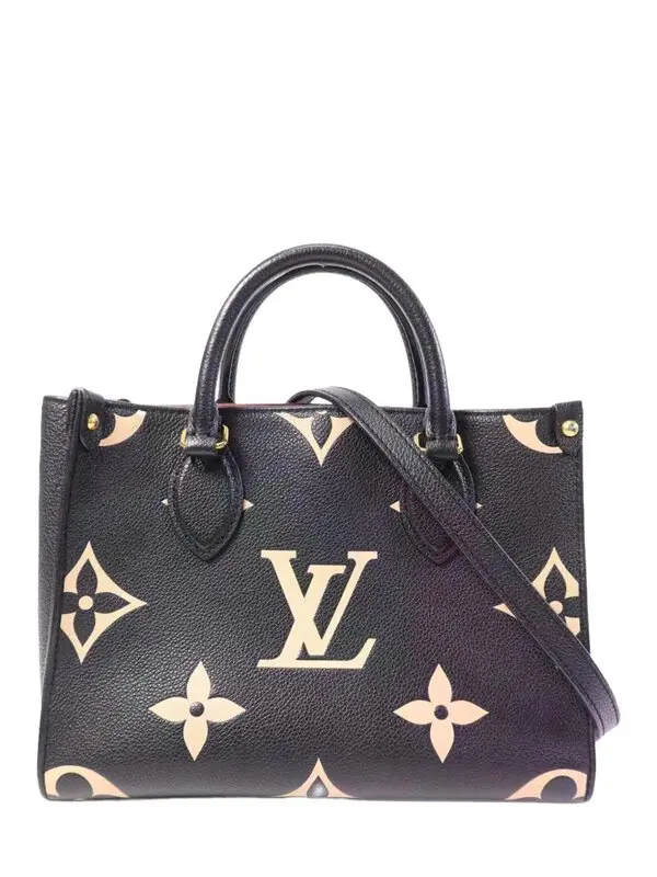LOUIS VUITTON Onthego Monogram Empreinte Tote Bag - Black